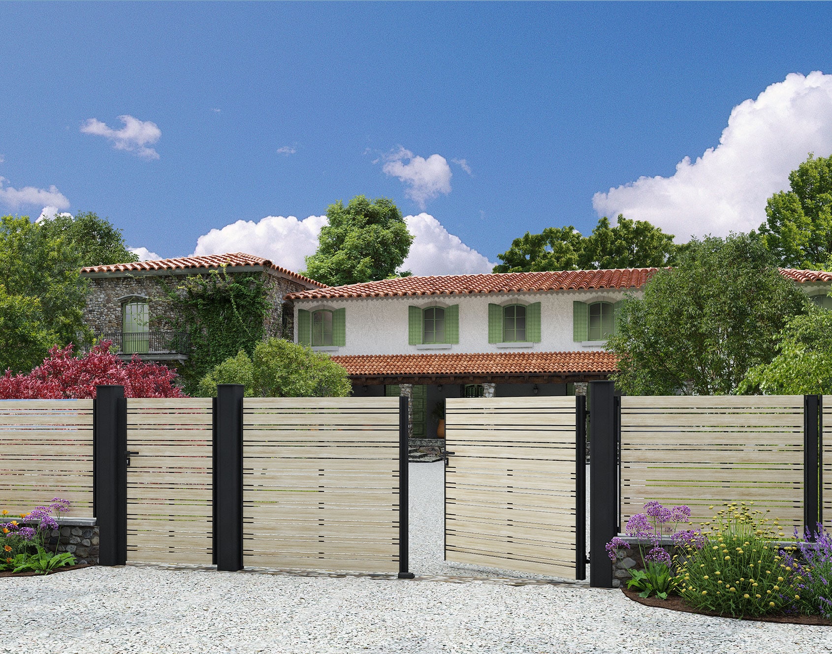 Clôture rigide Kostum Lann – Clotech SA